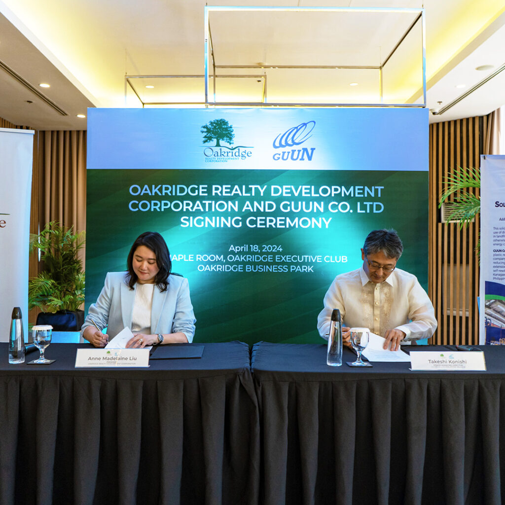 Oakridge Realty Development Corporation and Guun Co. Ltd Philippine ...
